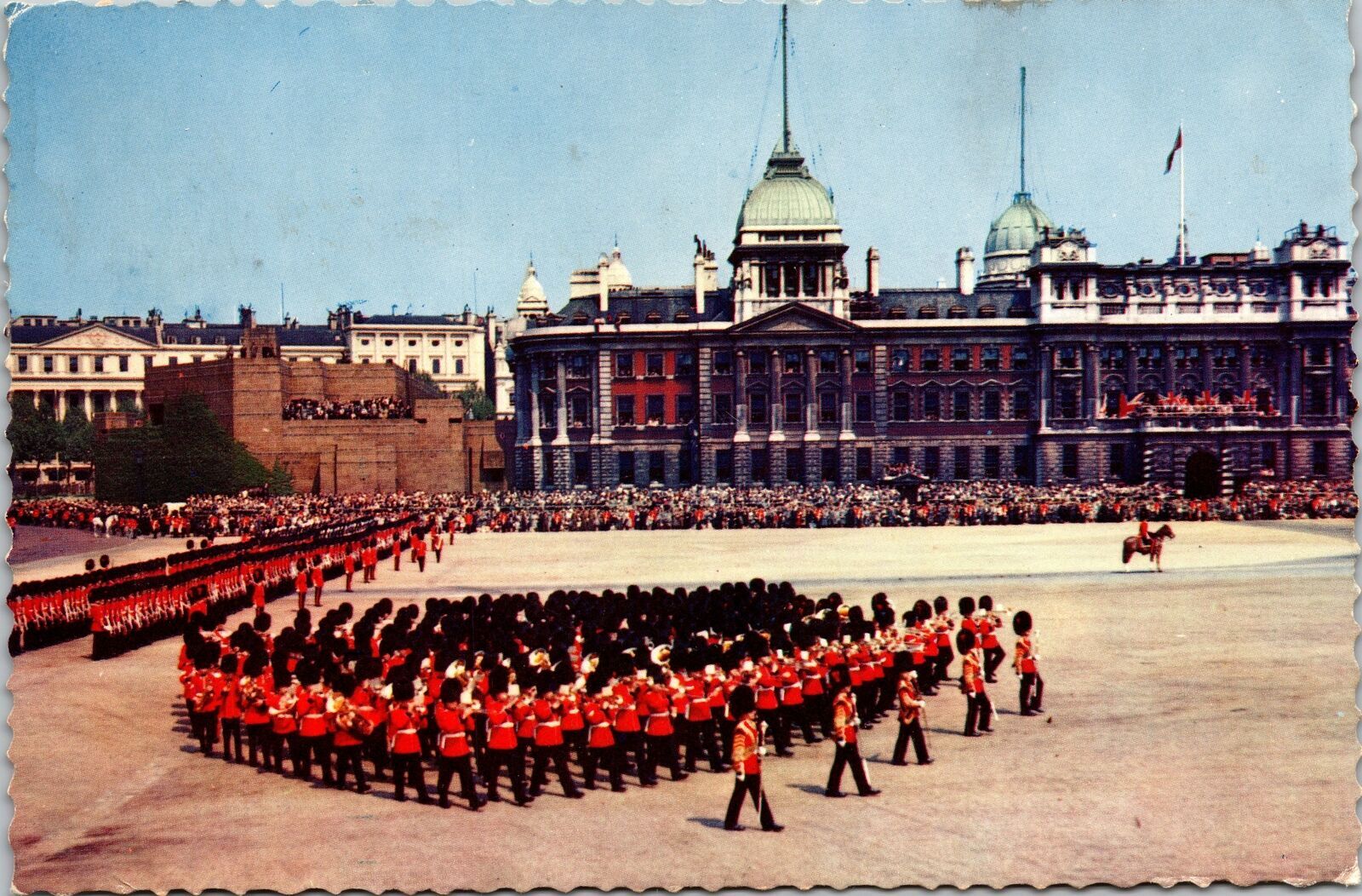 Vintage Continental Size Postcard Trooping the Colour London England ...