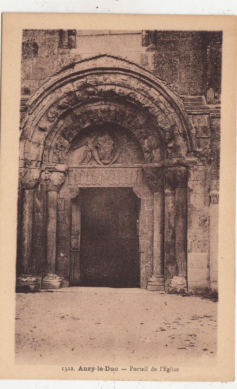 BF16303 anzy le duc portail de l eglise france front/back image ...