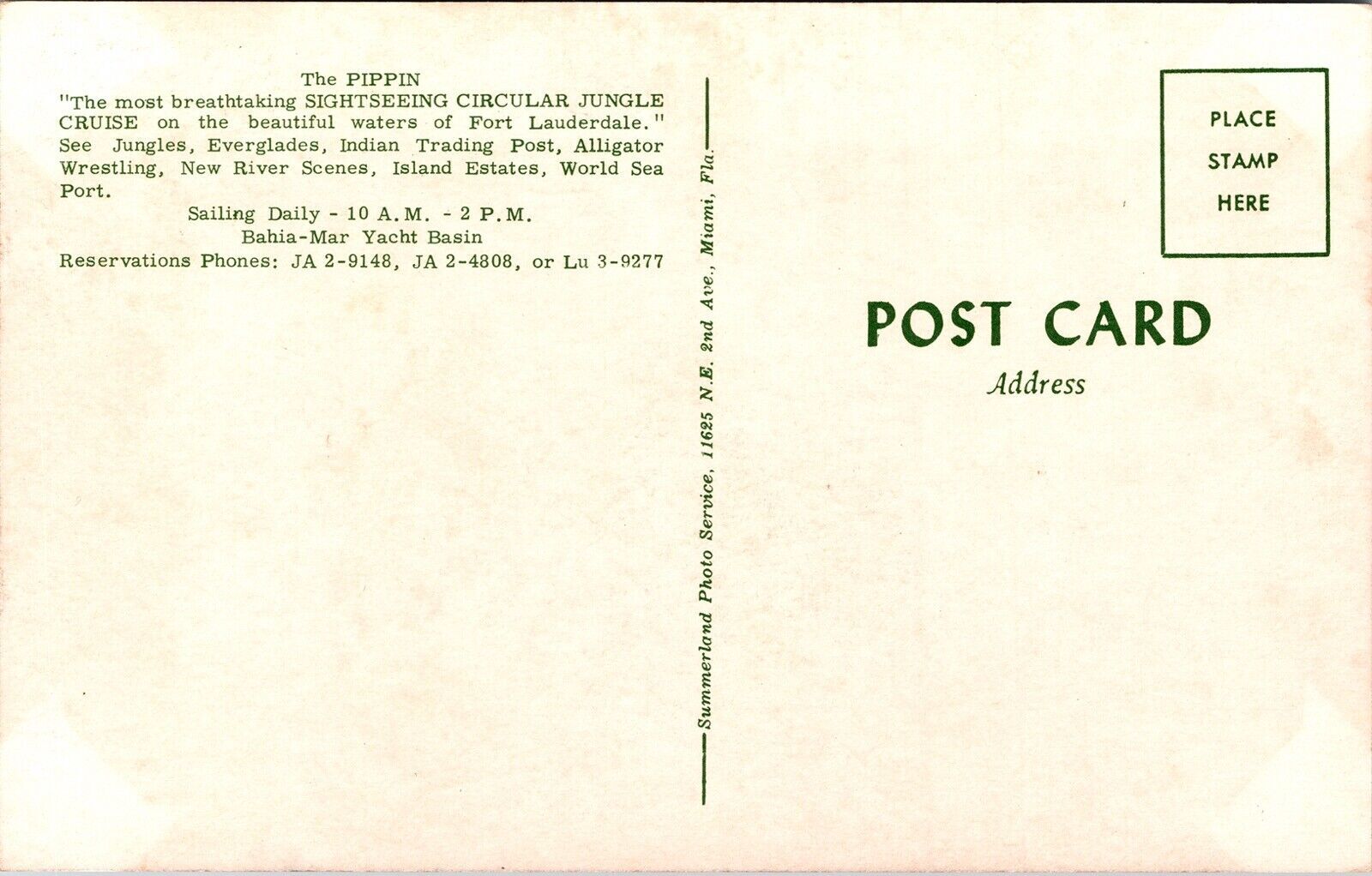 Pippin Sightseeing Circular Jungle Cruise Fort Lauderdale Jungle ...