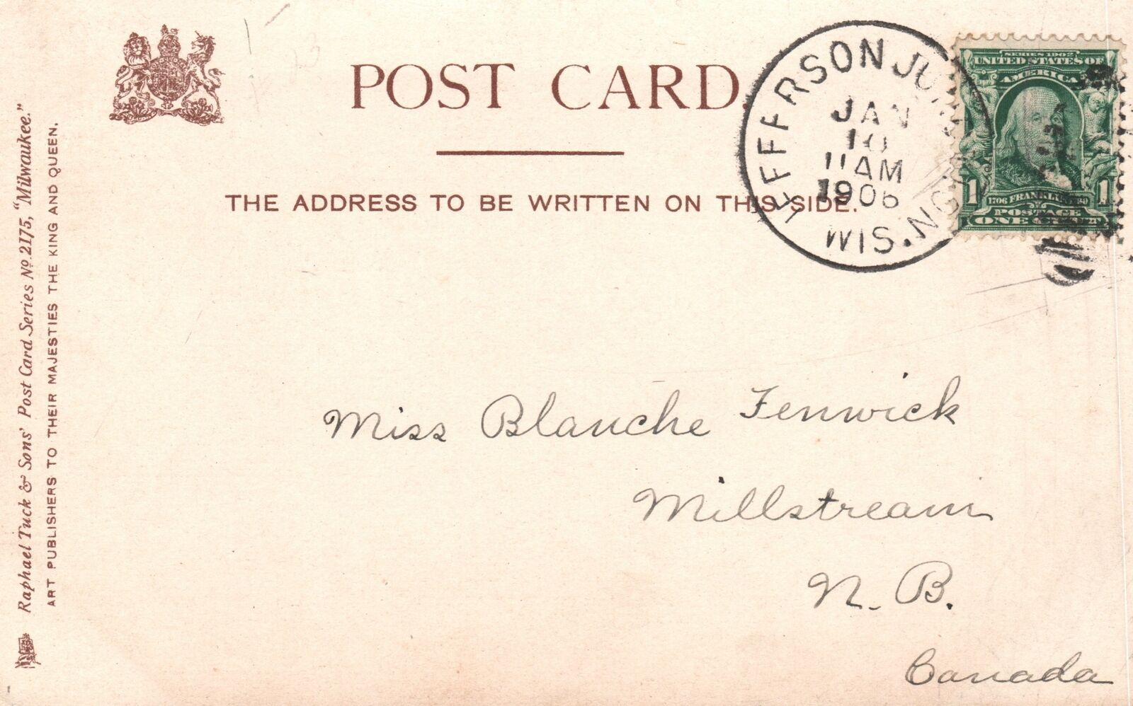 Vintage Postcard 1906 Layton Art Gallery Milwaukee Wisconsin Raphael ...