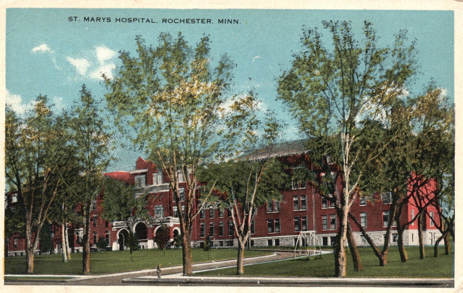 Vintage Postcard St. Mary's Hospital Building Rochester Minnesota ...