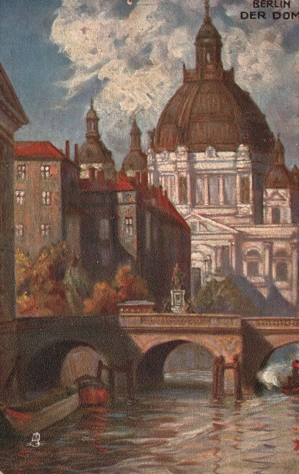 Vintage Postcard 1900's Berlin Der Dom Cathedral Church Germany Oilette ...
