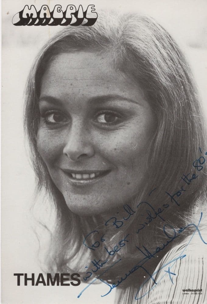 Jenny Hanley Magpie TV Show Dracula Sherlock Holmes Hand Signed Photo ...