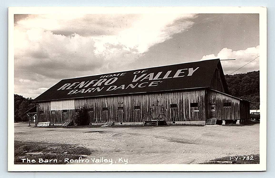 RPPC RENFRO VALLEY, KY Kentucky ~ The BARN DANCE BARN c1950s Postcard ...
