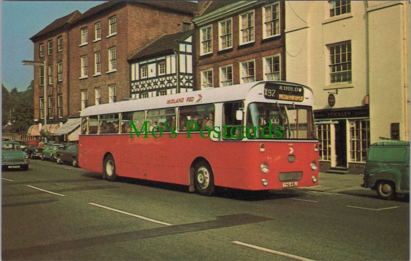 Road Transport Postcard - Midland Red 6416 Leyland PSU 3A Bus Ref ...