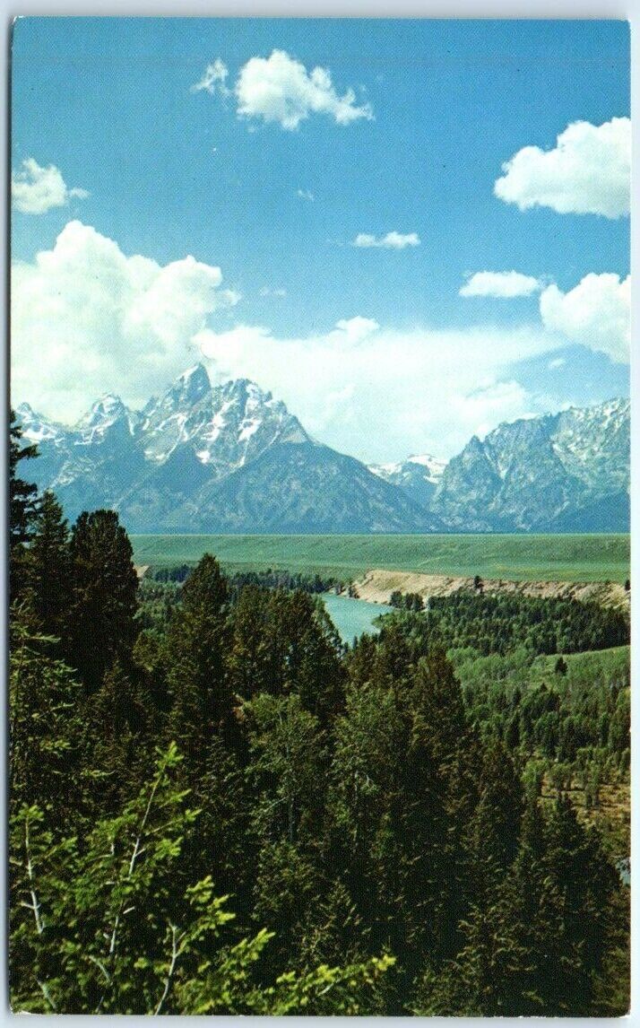 Grand Teton Mountain showing the Snake River, Grant Teton National Park ...