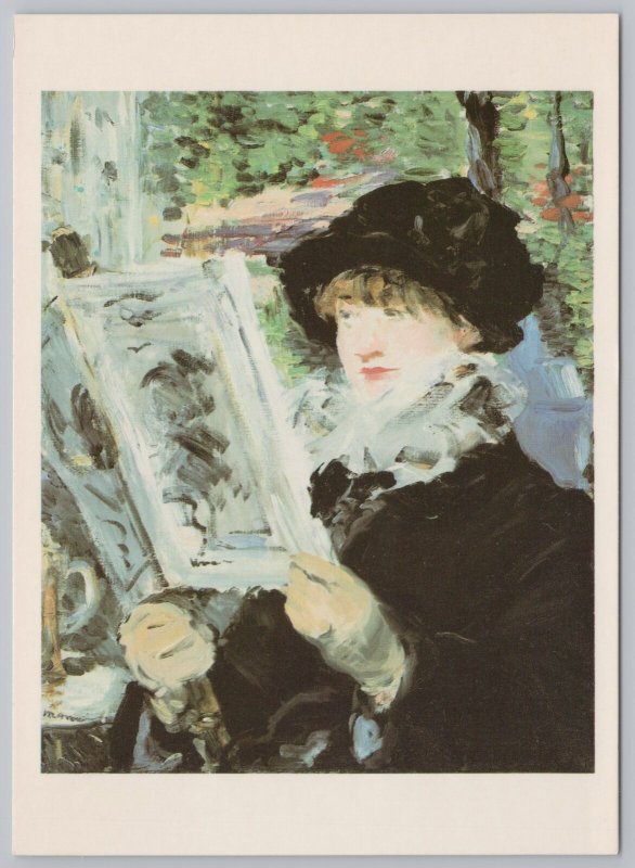 Art~Edouard Manet~Le Journal Illustre~Woman Reading~1878-79~Oil ...