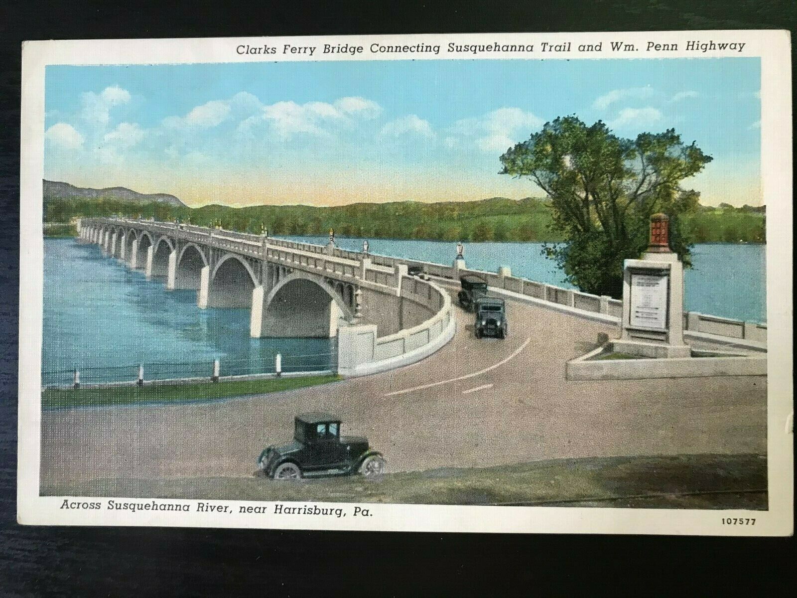 Vintage Postcard 1915-1930 Clarks Ferry Bridge Susquehanna Trail ...