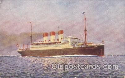 Cap Polonio Ocean Liner, Oceanliner Ship 1923 crease on very tip of ...