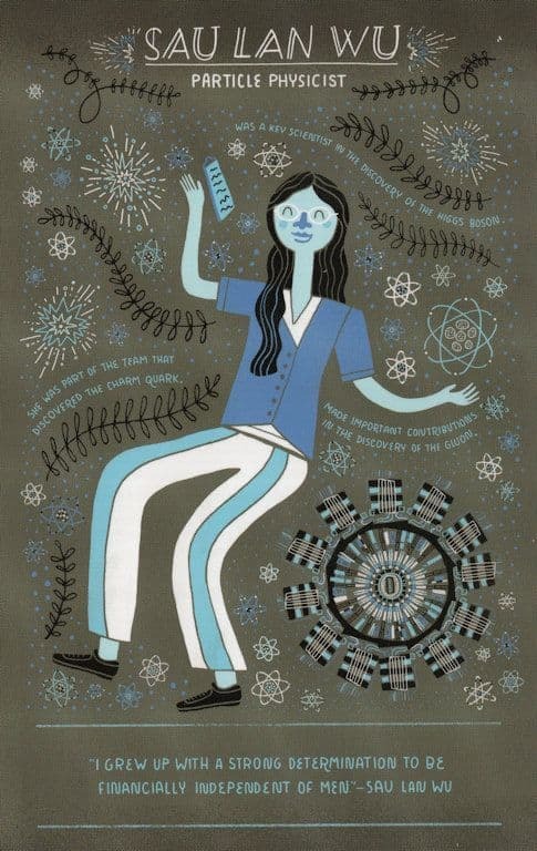 Sau Lan Wu Chinese Particle Physicist Scientist Portrait Postcard ...