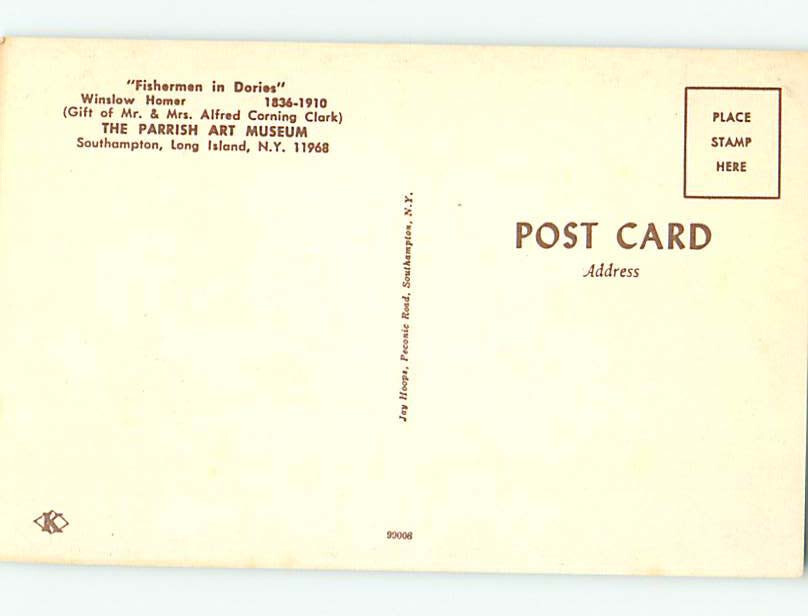 Chrome POSTCARD OF PAINTING AT MUSEUM Long Island - Southampton NY ...
