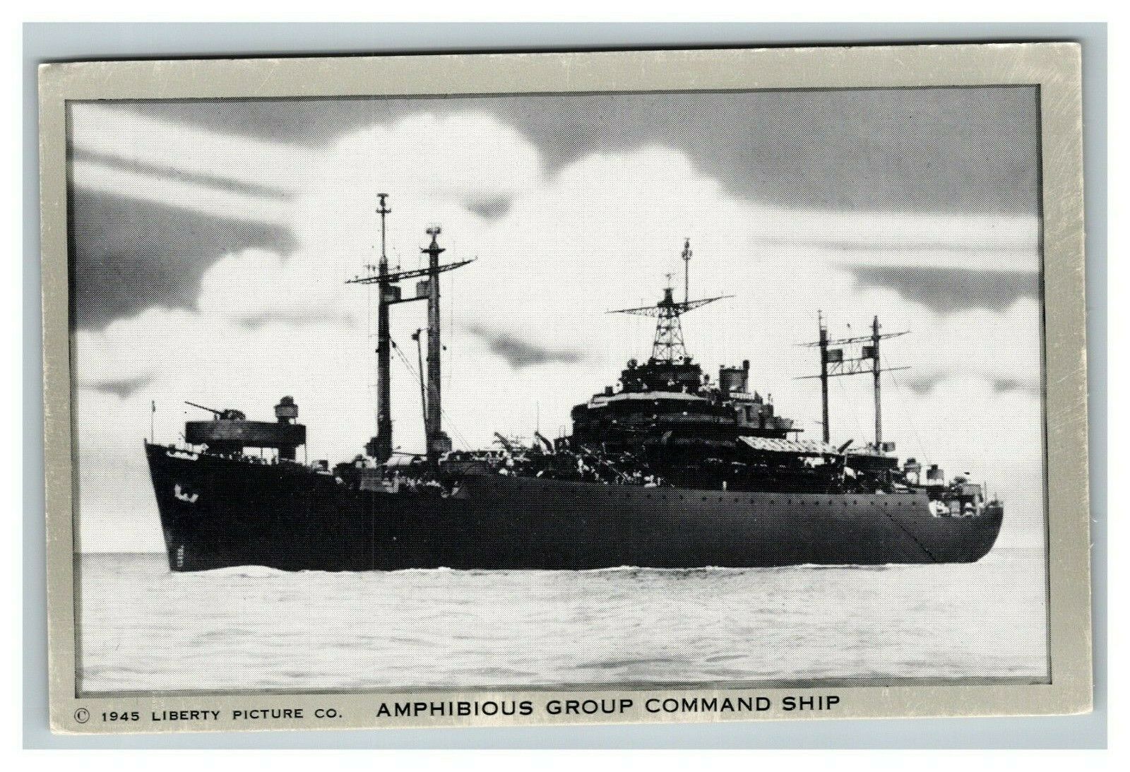 Vintage 1940's Photo Postcard WW2 Amphibious Group Command Ship | Other ...