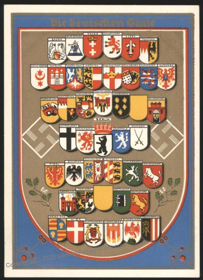 3rd Reich Germany Hamburg Die Deutschen Gaue German Regions Propaganda ...