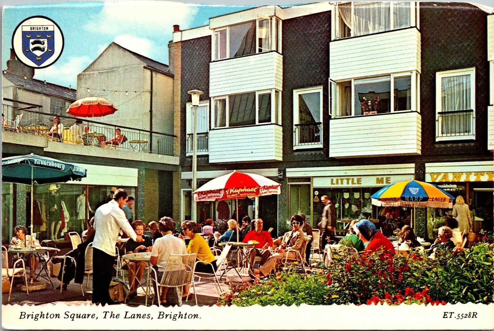 Brighton Square Lanes Postcard VTG UNP Elgate Fort Mount Margate Kent ...