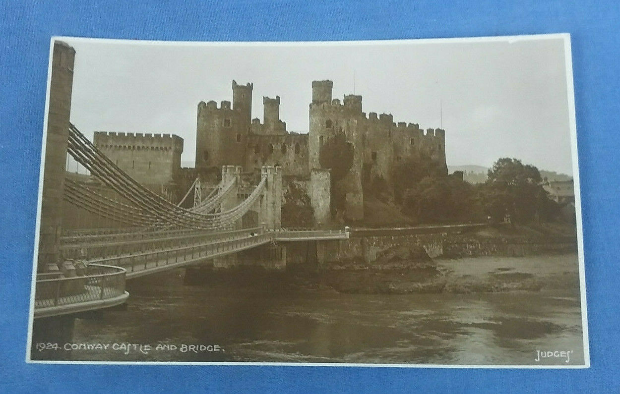 Vintage Judges Postcard No.1924 Conway Castle And Bridge Conwy G1G ...