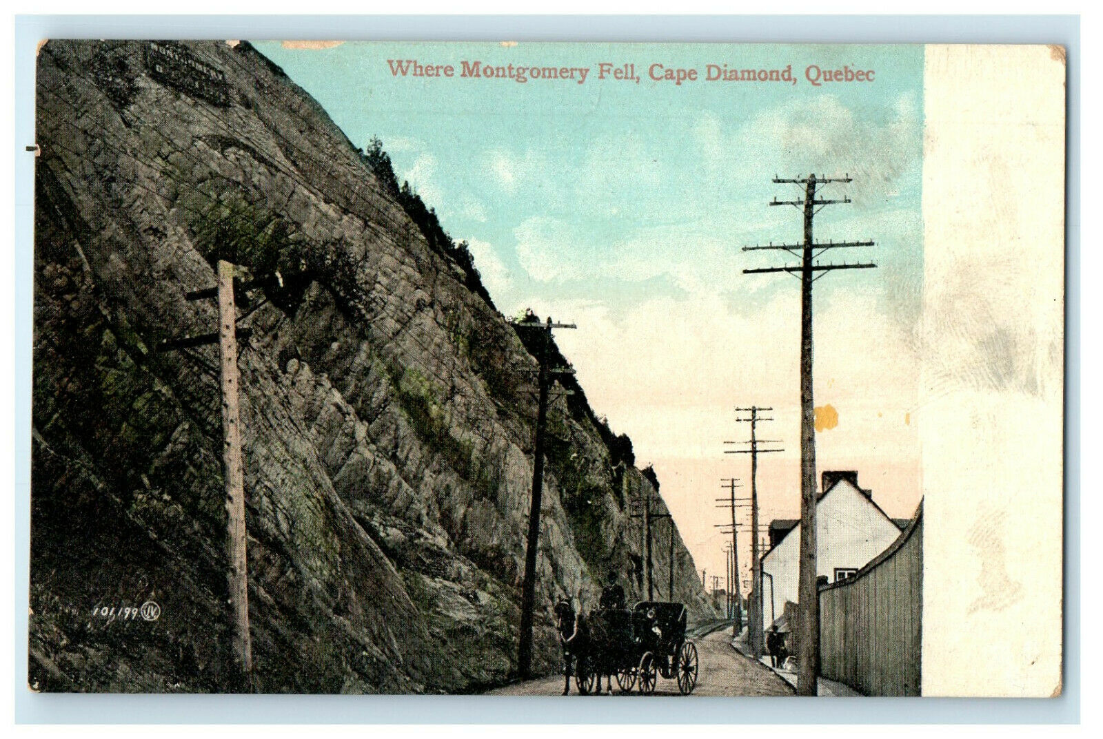 c1910s Where Montgomery Fell, Cape Diamond Quebec Canada CA Unposted ...