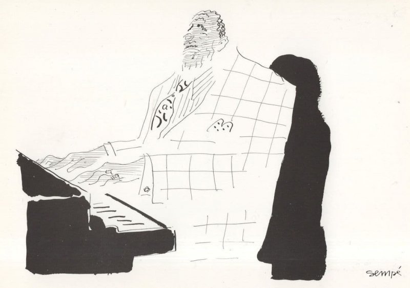 Jean Jacques Piano Sempe Extrait De Luxe French Painting Postcard ...