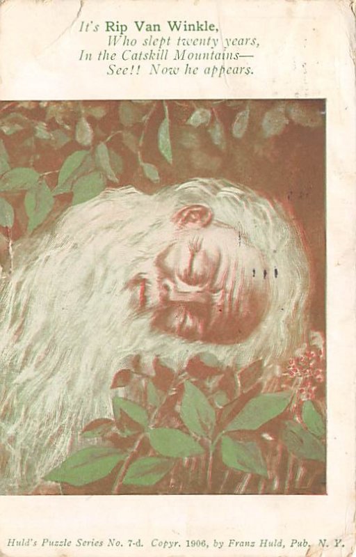 Rip Van Winkle Set 4 of 4 Catskill Mountains, New York, USA 1906 ...