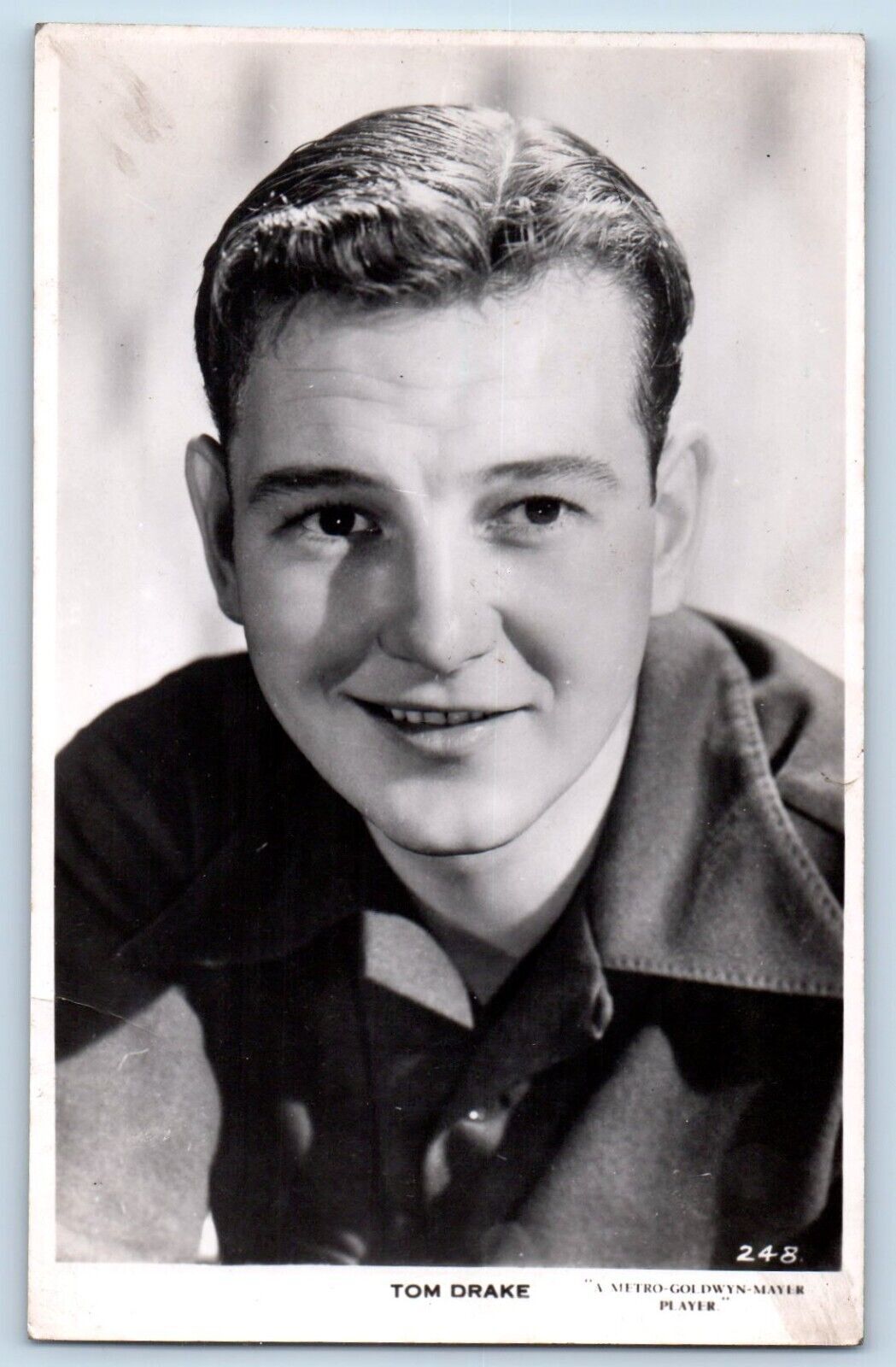 Tom Drake Postcard RPPC Photo American Actor Studio Portrait c1930's ...