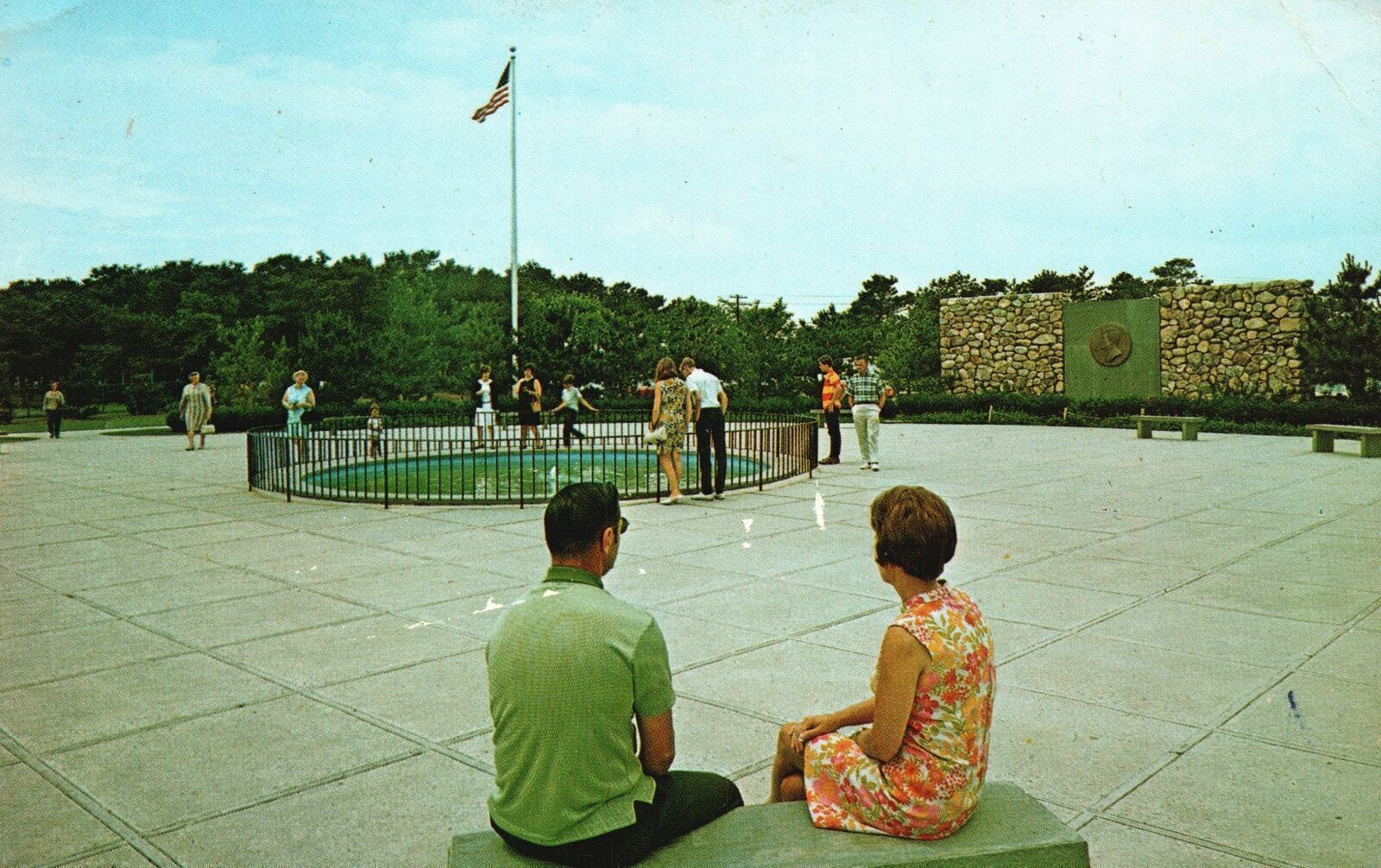 Vintage Postcard John F. Kennedy Memorial Hyannis Cape Cod ...