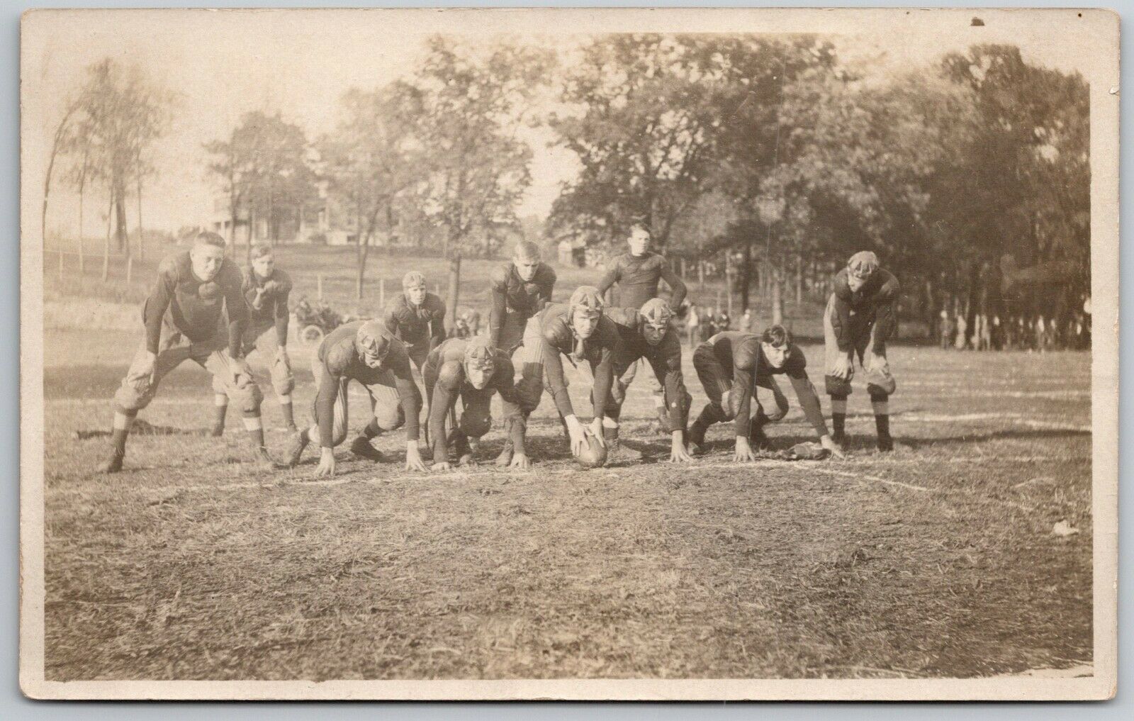 Fairfield IA~Parsons College Football Team Photo~11 Lined Up For Play ...