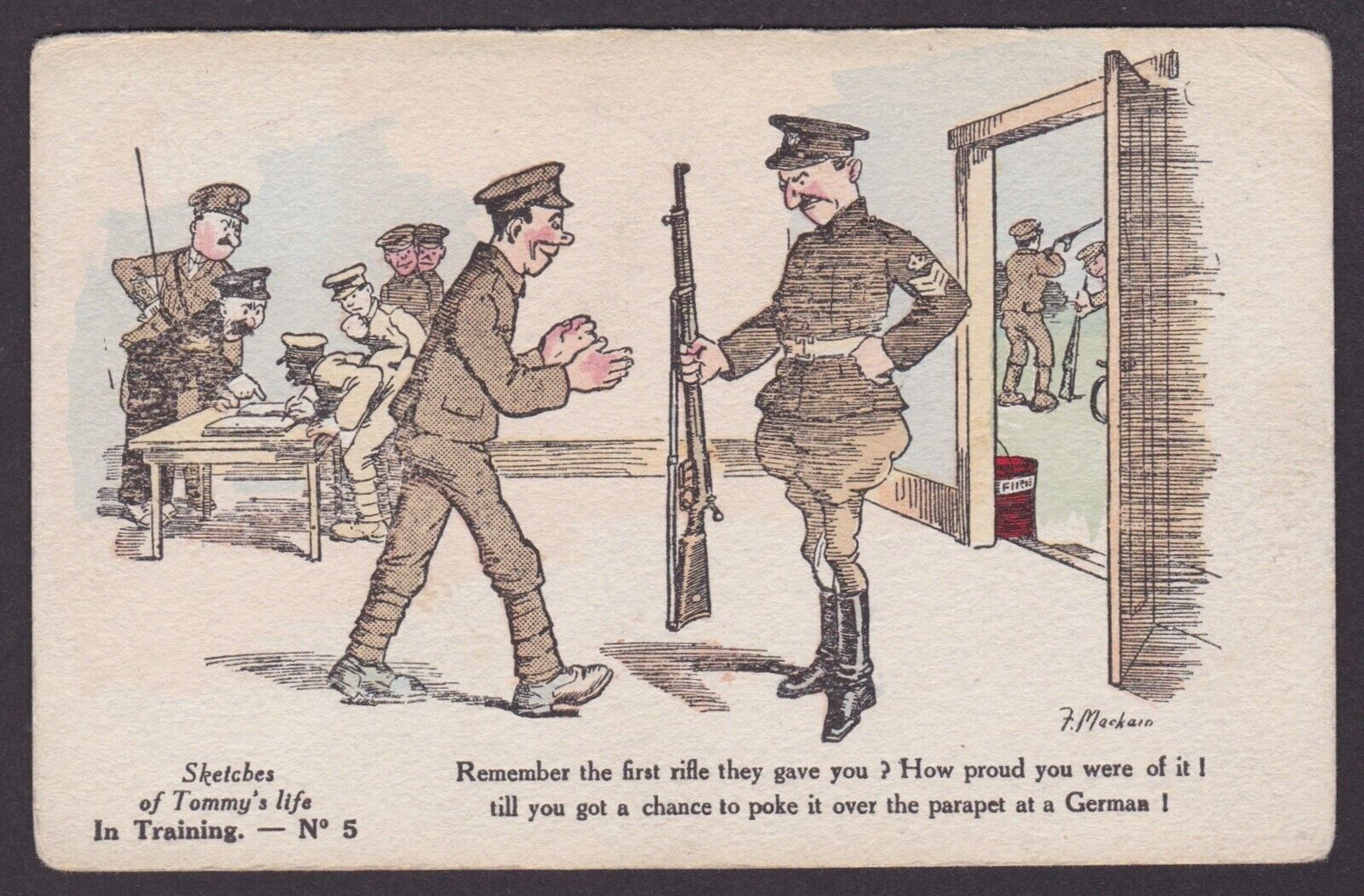 GREAT BRITAIN, Postcard, Remember the first rifle they gave you ...