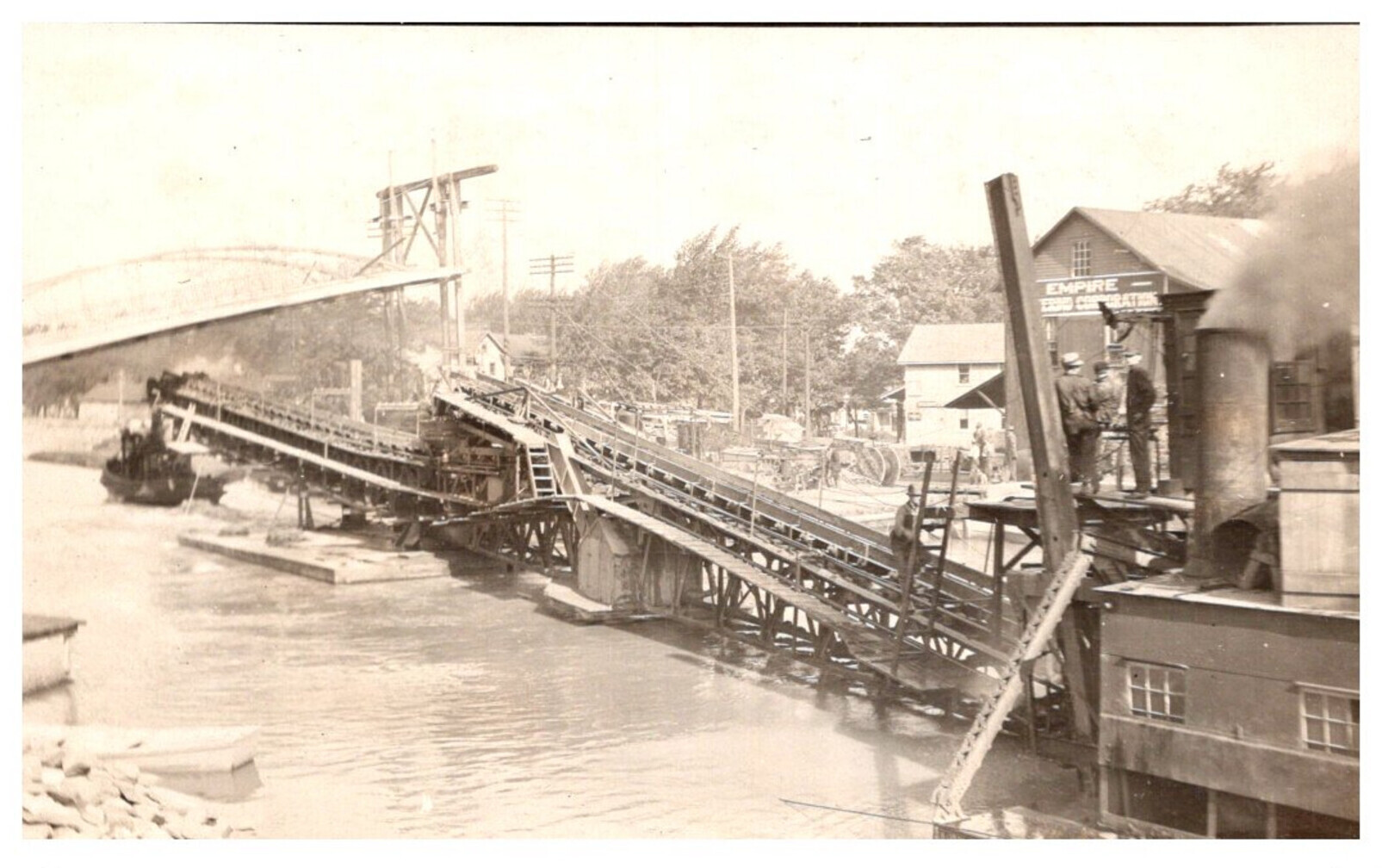 Tug boat towing Concrete plant to bridge site RPC | Topics ...