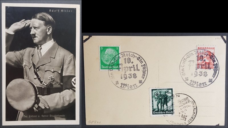 Germany Third Reich Original Nazi Postcard Fuhrer Adolf Hitler | Topics ...