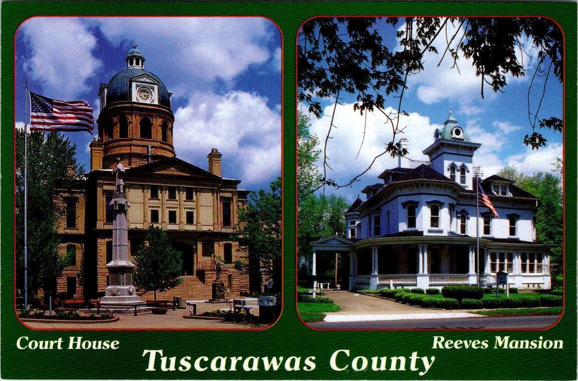 Dover~New Philadelphia OH Ohio COURT HOUSE/Civil War~REEVES MANSION 4X6 ...