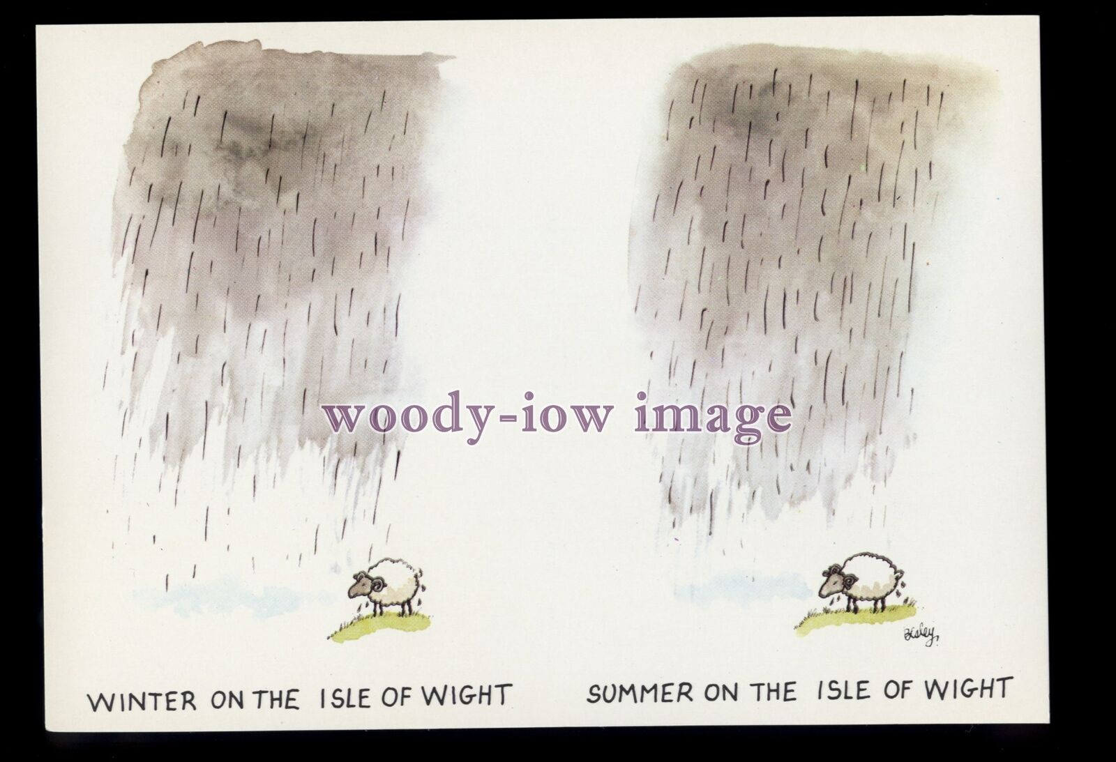 BES086 - Winter on the Isle of Wight - Summer on the IOW - Besley comic ...