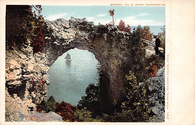 Arch Rock Natural Rock Formation - Mackinac Island, Michigan MI ...