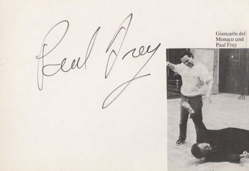 Paul Frey Canadian Opera Hand Signed Mounted Photo Autograph | Topics ...