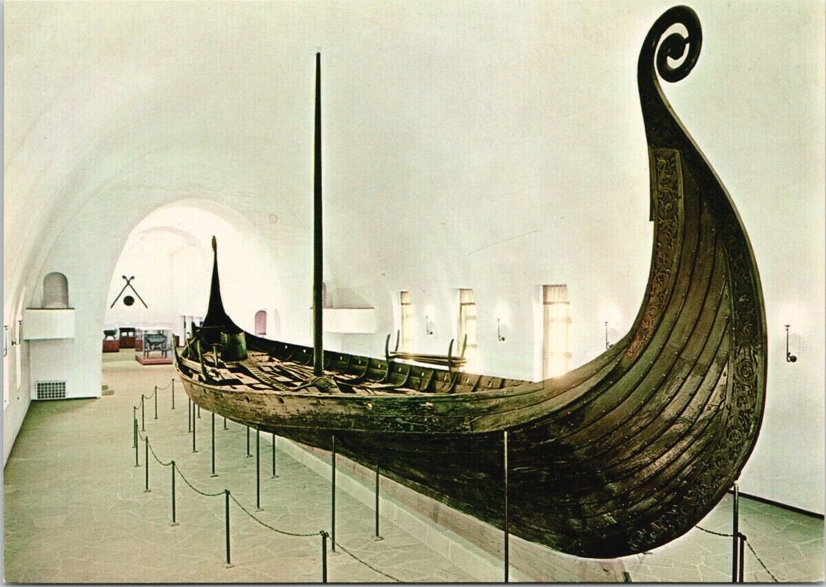 The Oseberg Ship Osebergskipet Viking Ship Museum Postcard D58 UNUSED ...
