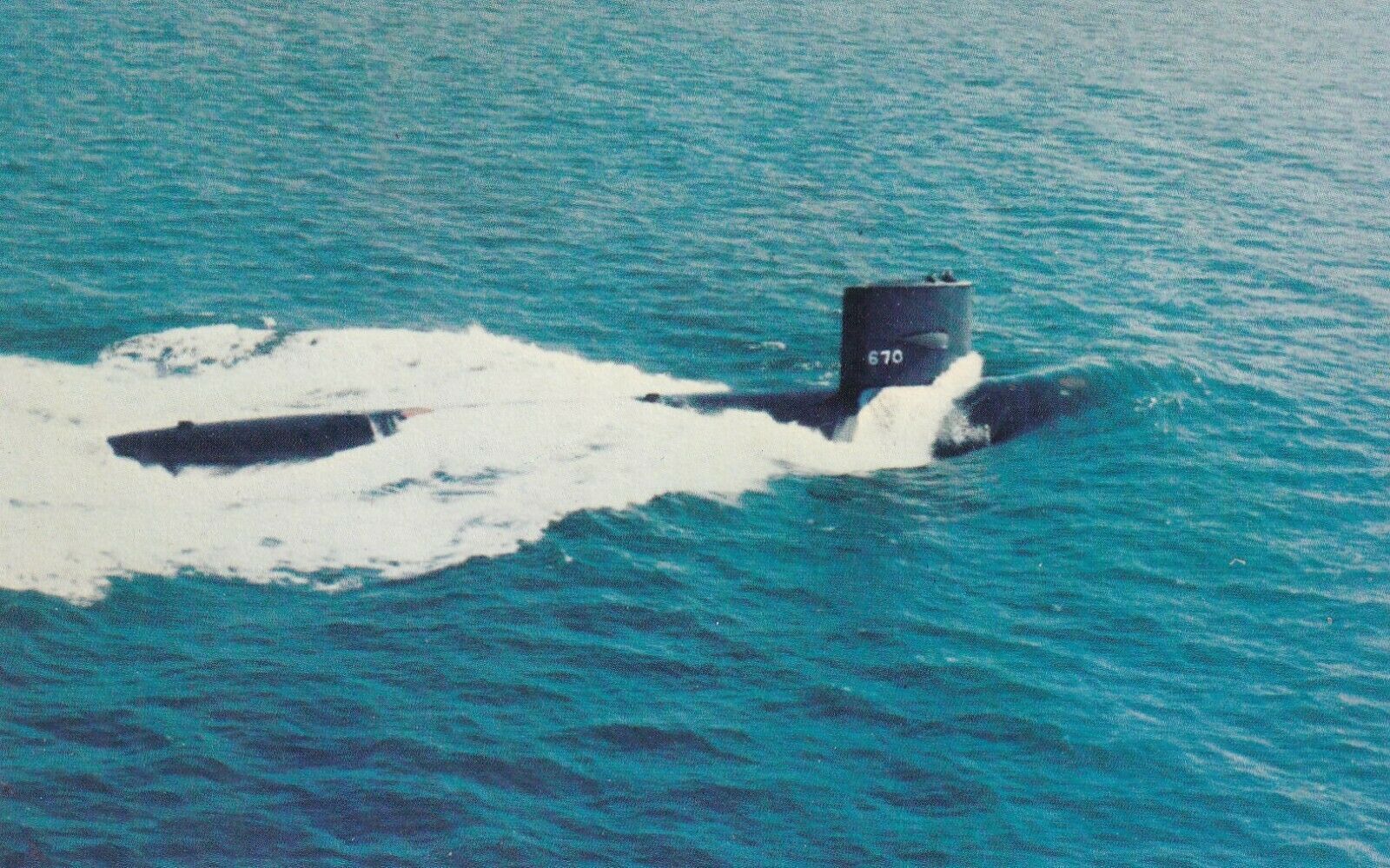 USS FINBACK SSN-670, a Sturgeon-class attack Navy submarine, 1970s ...