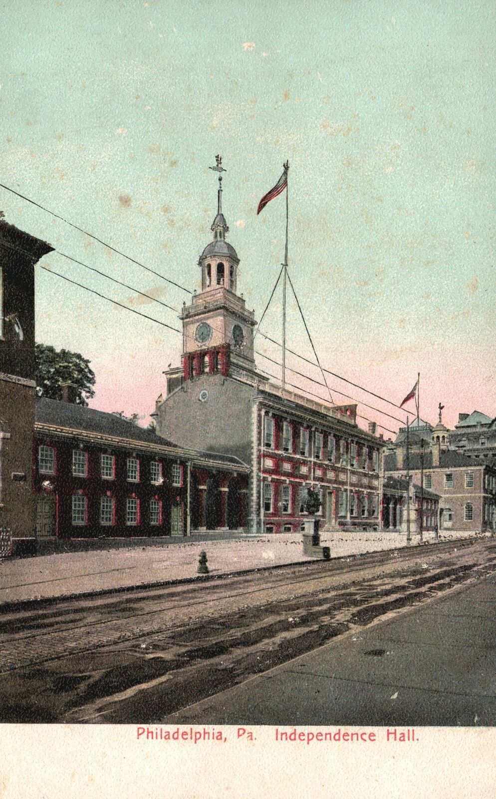 Vintage Postcard Independence Hall Historical Building Landmark ...