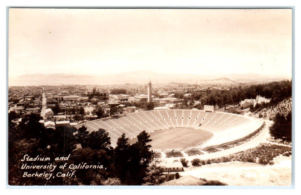 UNIVERSITY of CALIFORNIA, Berkeley CA ~ Campus FOOTBALL STADIUM 1940s ...