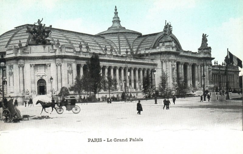 Vintage Postcard Le Grand Palais Museum Complex Historic Site Paris ...