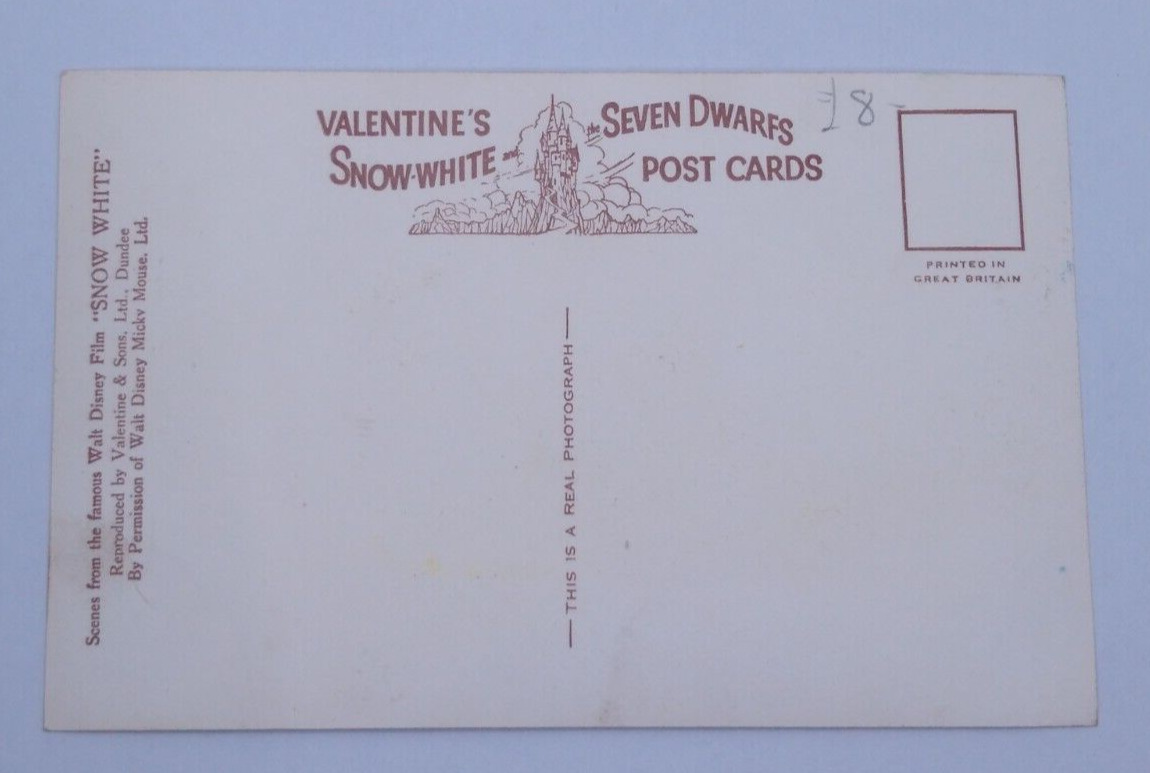 Disney Snow White Seven Dwarfs Doc Valentine & Sons Vintage Antique ...