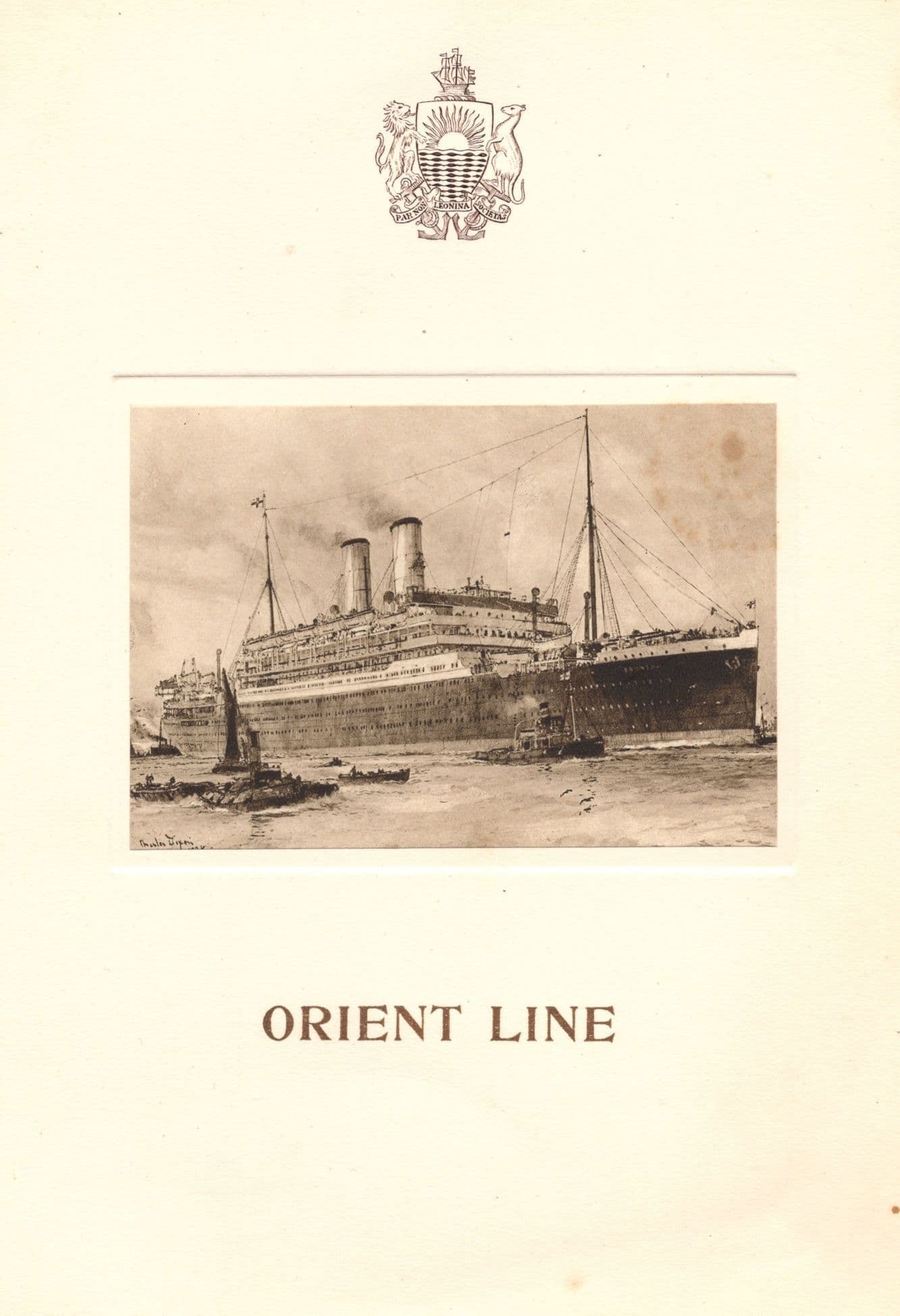 SS Oronsay Orient Line 1927 Antique Ship Menu | Topics - Other ...