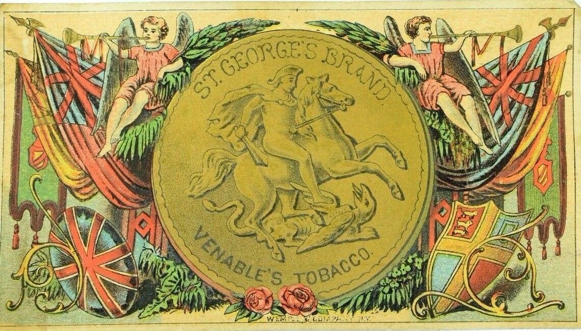 St. George Brand Venable's Tobacco Cigars Clay Pipes Angels Trumpets ...