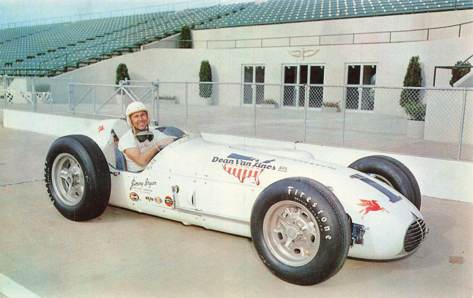 Indianapolis IN Jimmy Bryan Dean Van Lines Special Racing Car Postcard ...