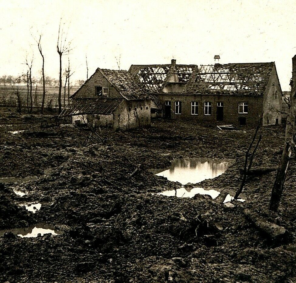 1910s Granatfeld Germany Bombed Farm House Destroyed by War Real Photo ...