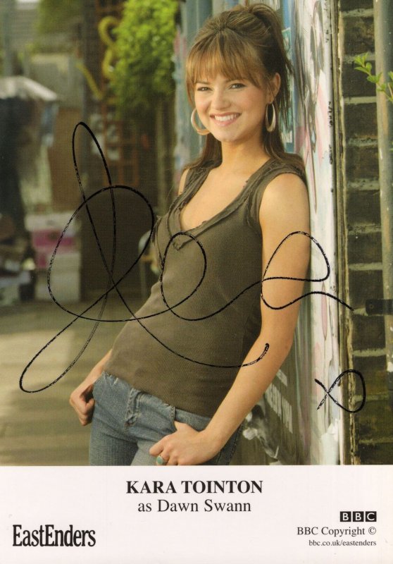 Kara Tointon As Dawn Swann BBC Eastenders Hand Signed Cast Card Photo ...