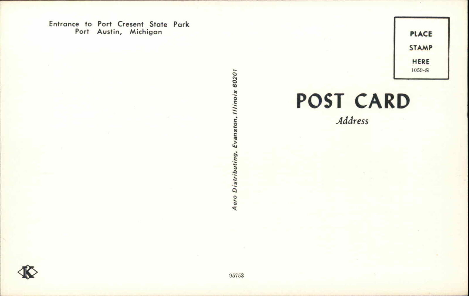 Port Austin Michigan MI Port Cresent State Park Camping Car c1950s-60s ...
