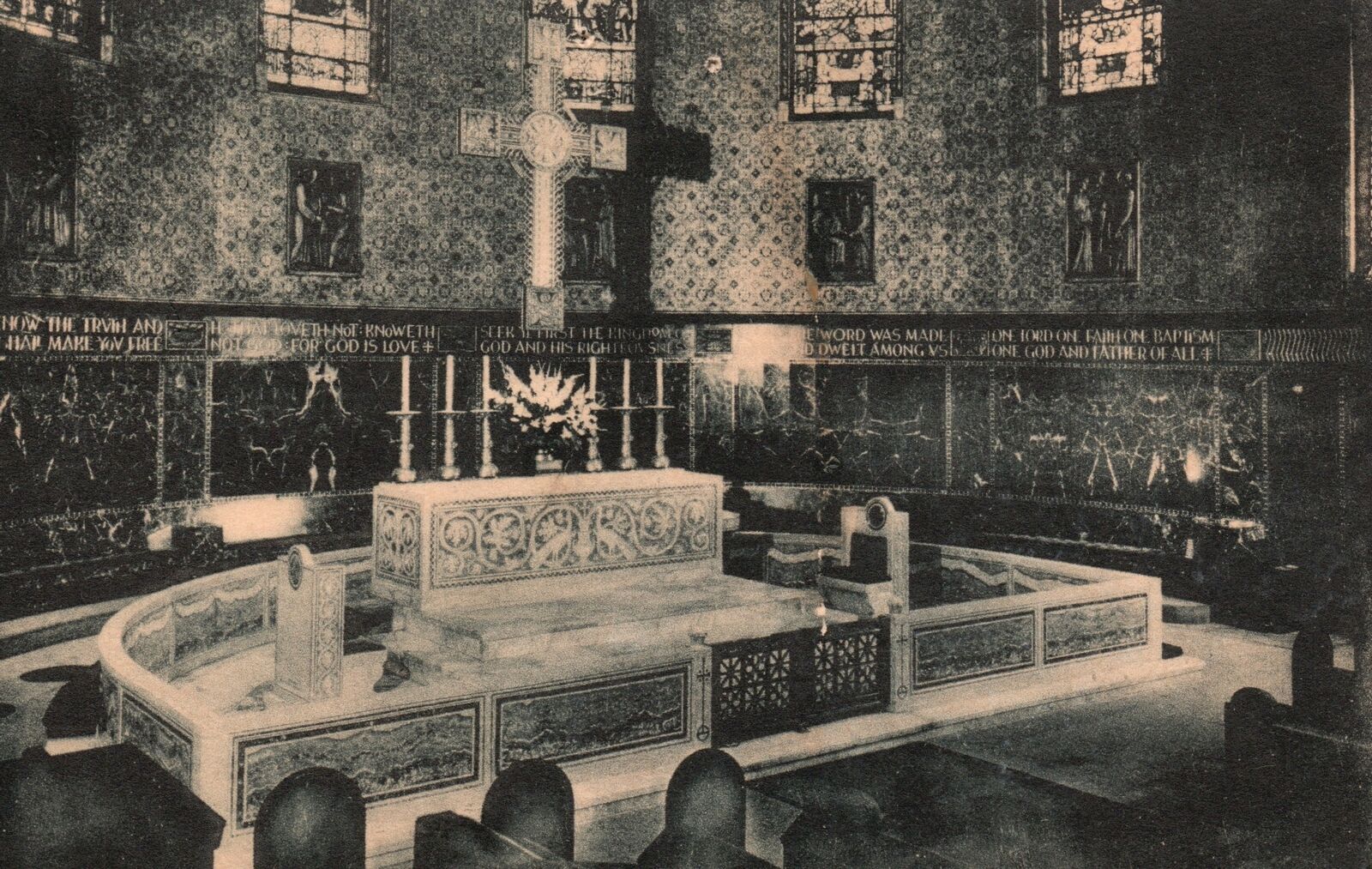 Vintage Postcard 1910's New High Altar & Chancel Trinity Church Boston ...