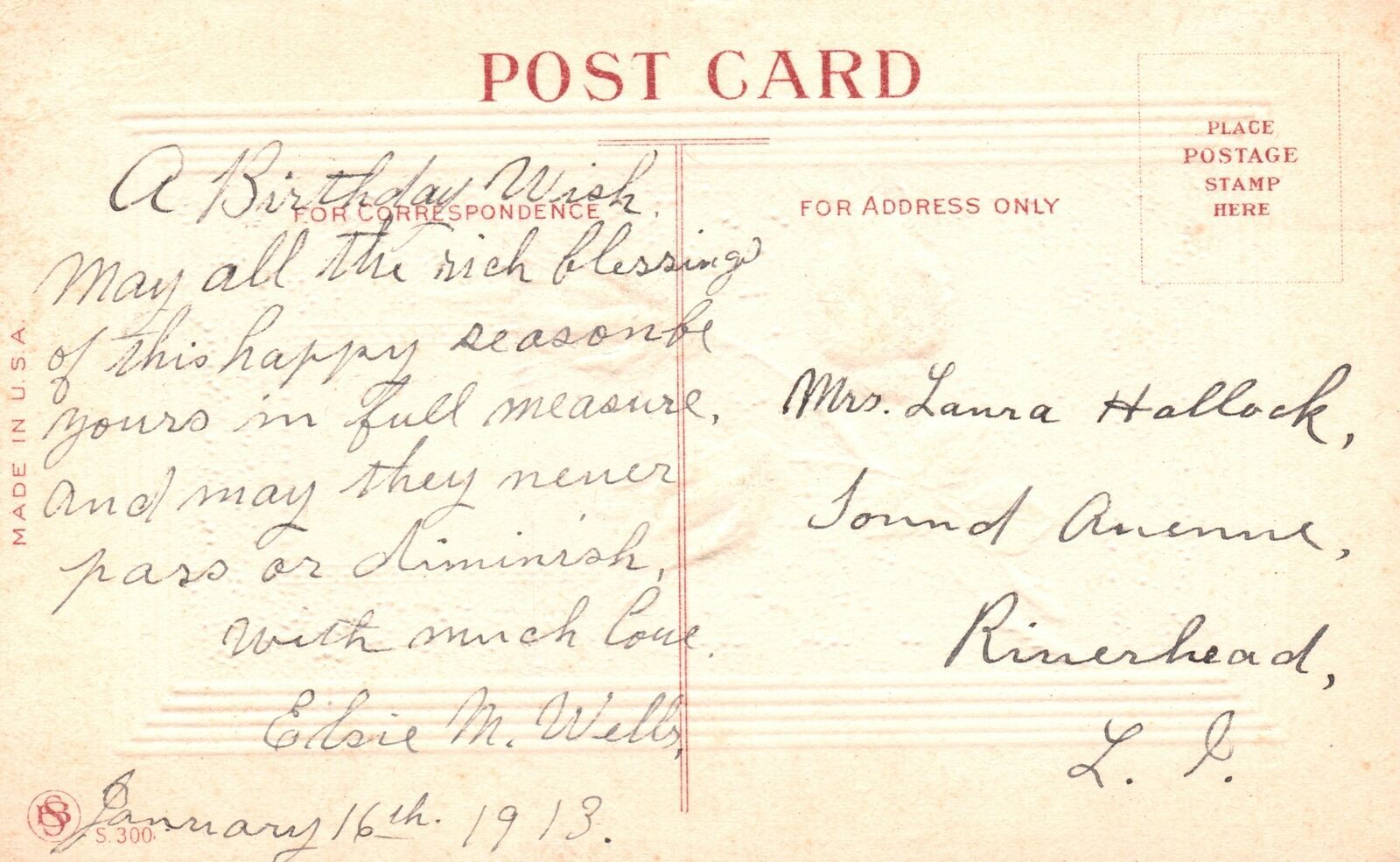 Best Birthday Wishes Rose Flower Design Remembrance Card Vintage ...