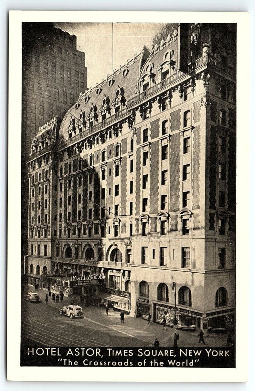 1920s Times Square New York Hotel Astor Crossroads of the World ...