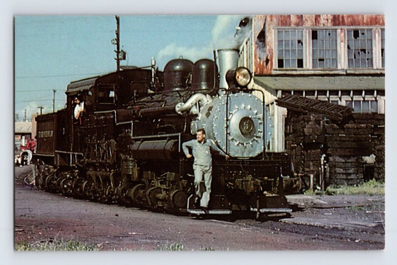 Postcard Railroad Train Feather River Lima Shay Steam Engine 1980s ...