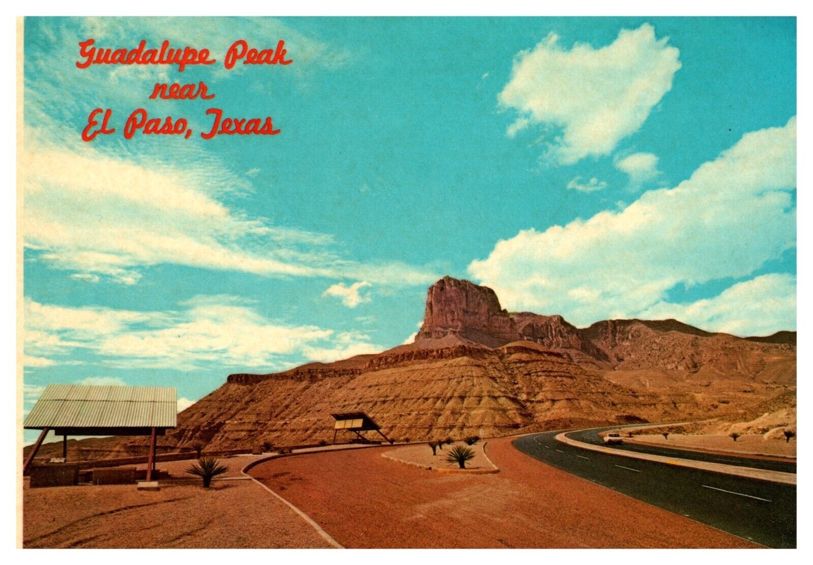 El Paso Texas Guadalupe Peak Scenic Desert Landscape Chrome UNP ...