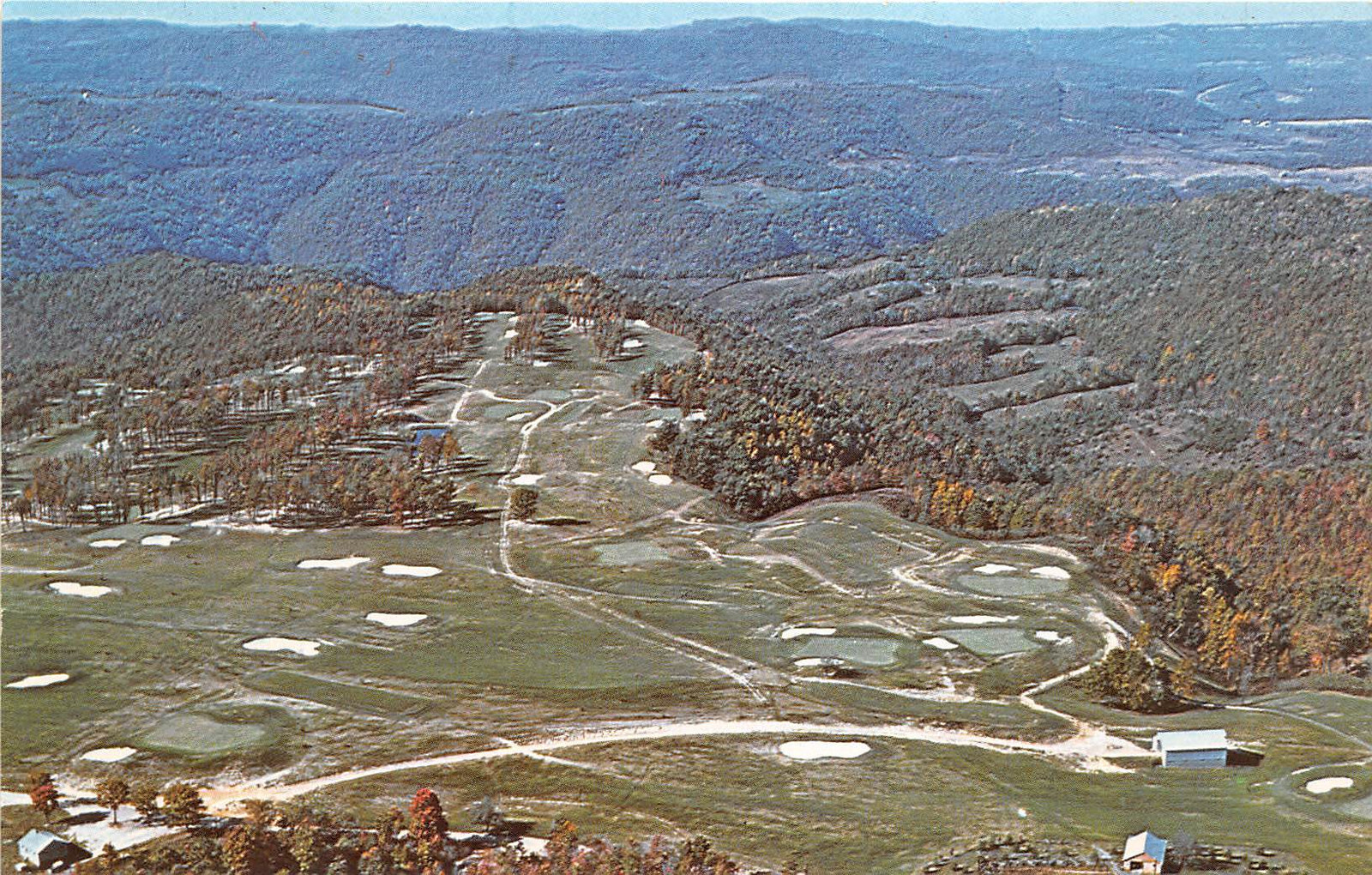 Pipestem West Virignia 1960s Postcard Pipestem State Park Golf Course ...